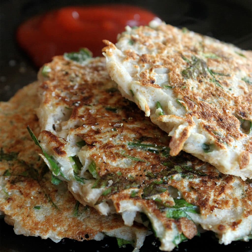Turnip Parsley Cakes - GreenLiteBites
