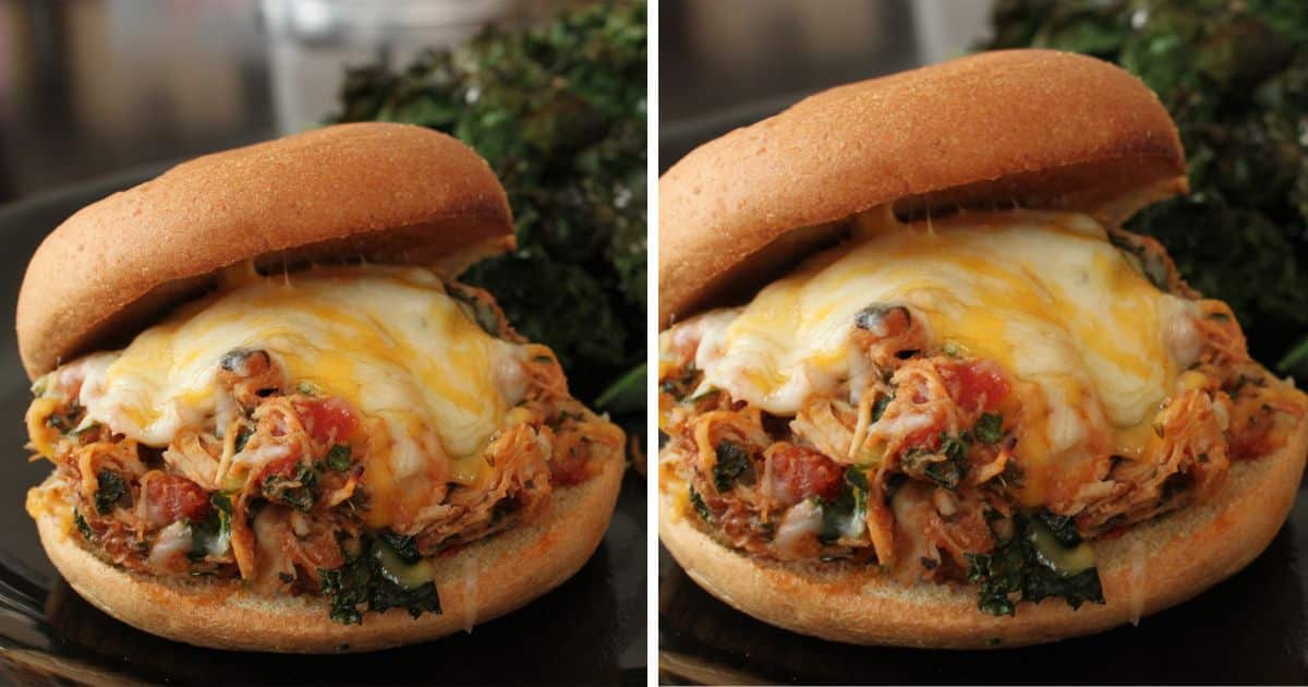 An Italian Pulled Chicken Sandwich Idea - GreenLiteBites