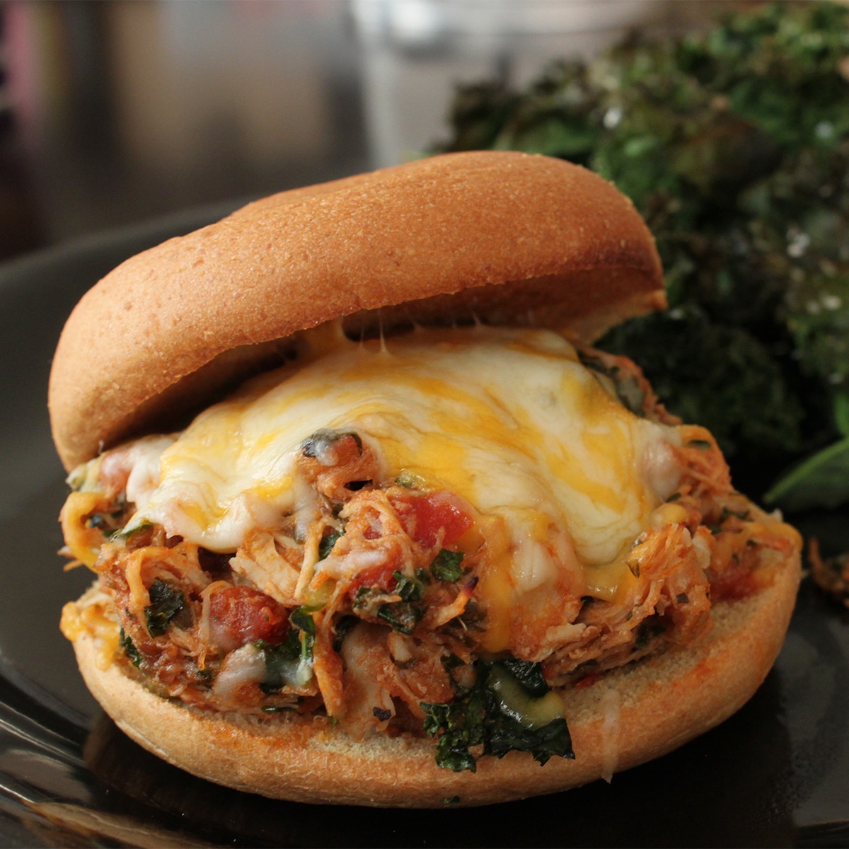 An Italian Pulled Chicken Sandwich Idea - GreenLiteBites