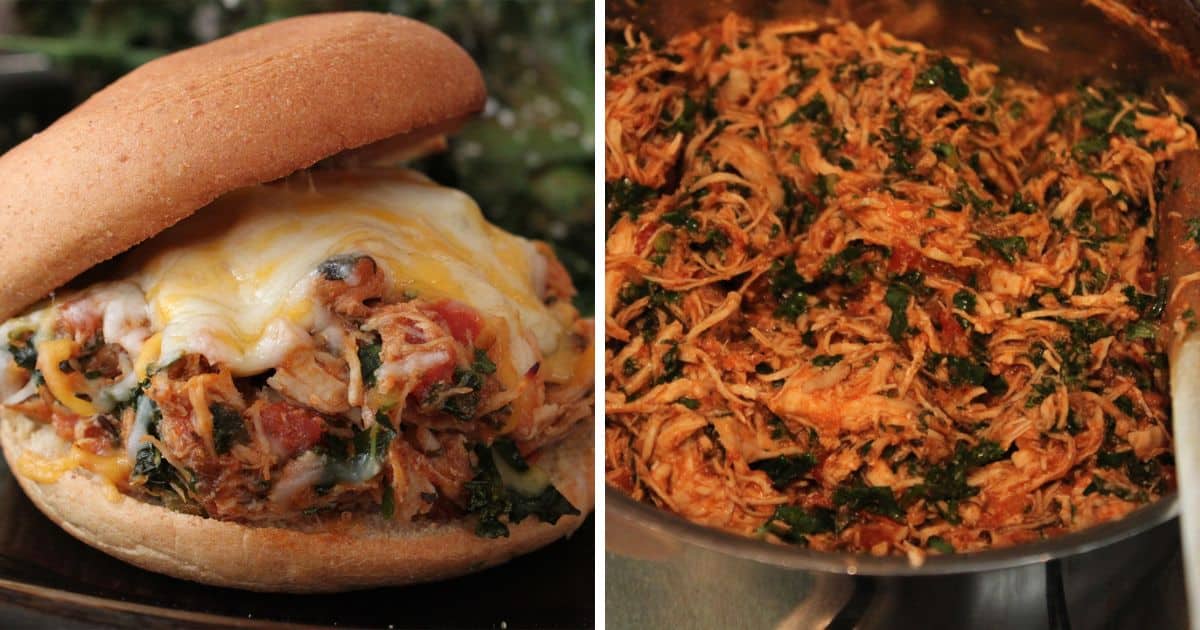 Italian Pulled Chicken and Kale Sliders - GreenLiteBites