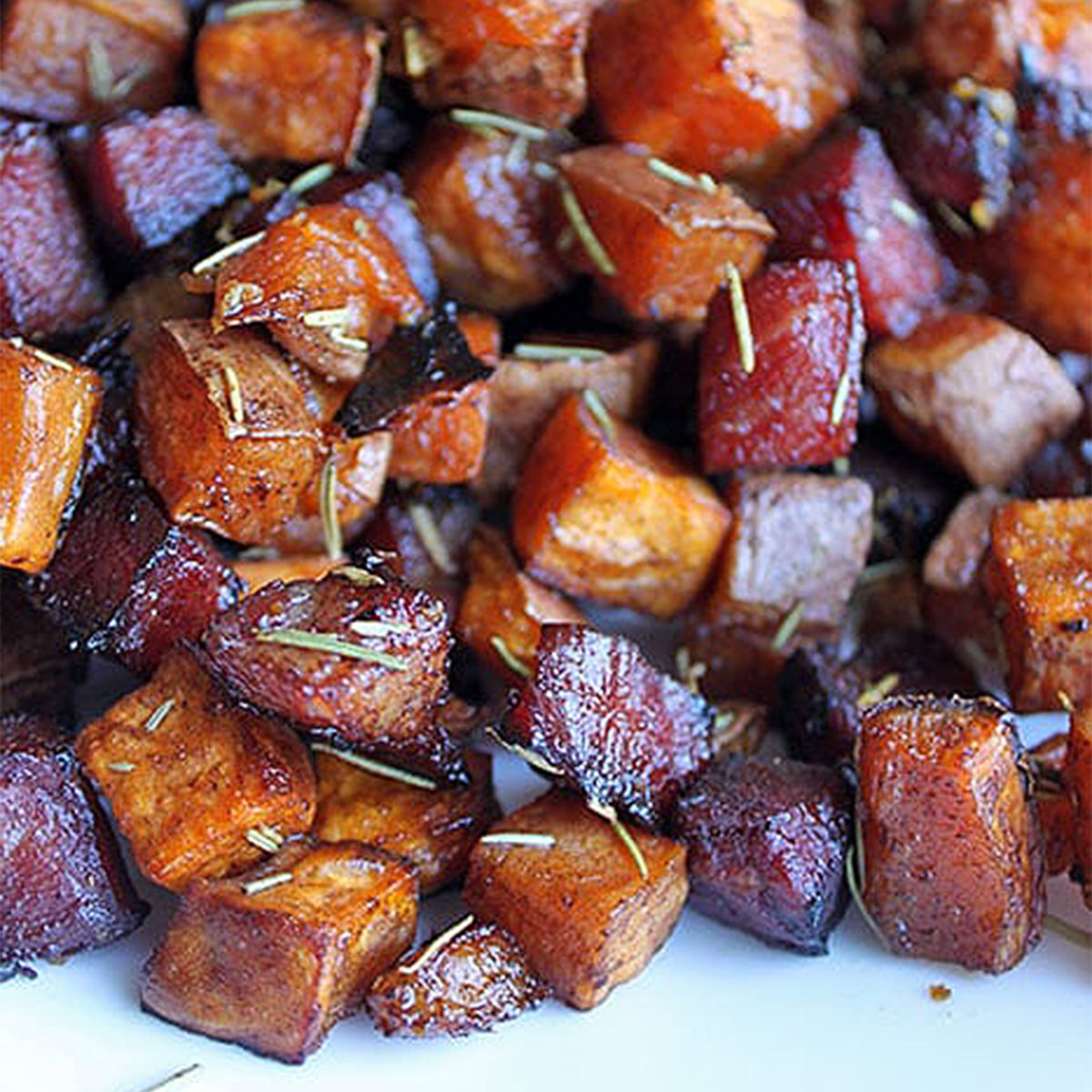 Roasted Sweet Potatoes and Ham - GreenLiteBites