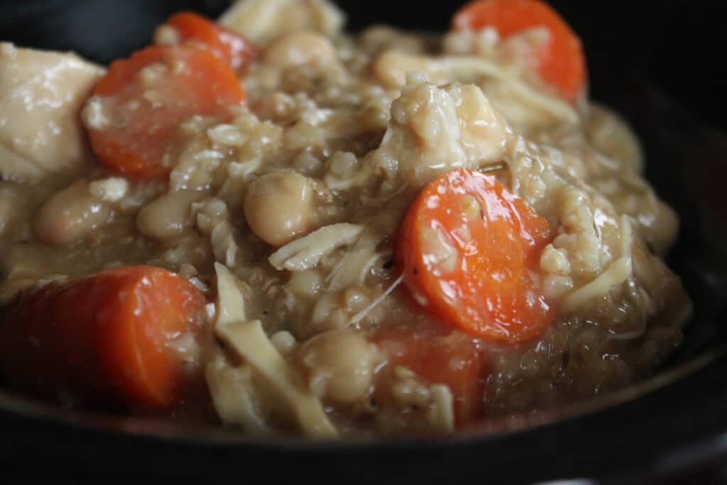 Simple Chicken and Oat Stew With Northern Beans - GreenLiteBites