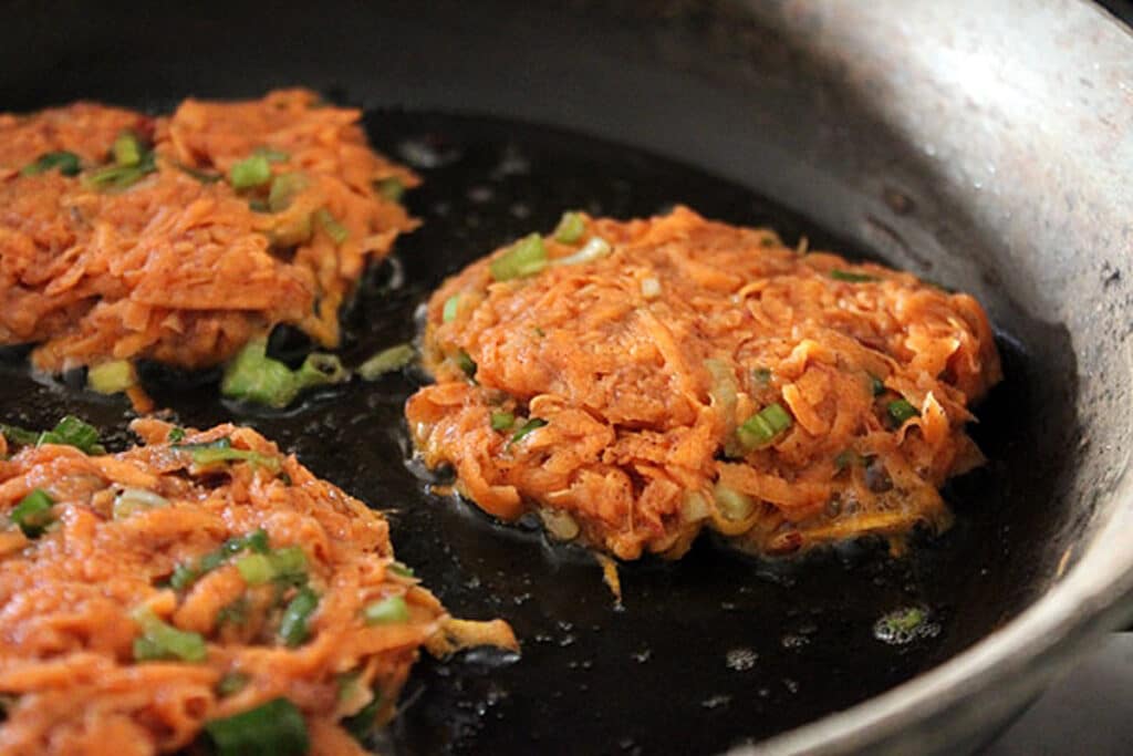 Fried Sweet Potato Cakes - GreenLiteBites