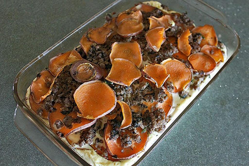 Homemade Sausage and Sweet Potato Strata - GreenLiteBites