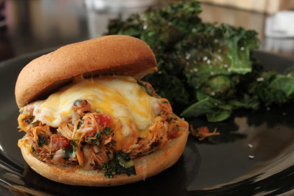 An Italian Pulled Chicken Sandwich Idea - GreenLiteBites